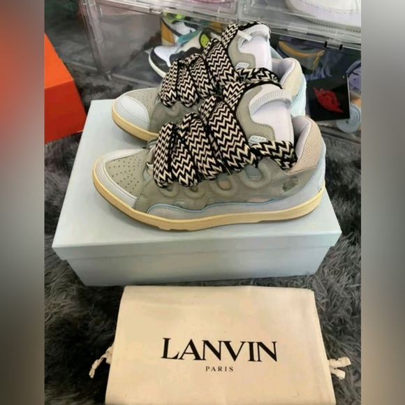 Lanvin | Shoes | Lanvin Leather Curb Sneakers | Poshmark